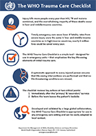 WHO Trauma Care Checklist